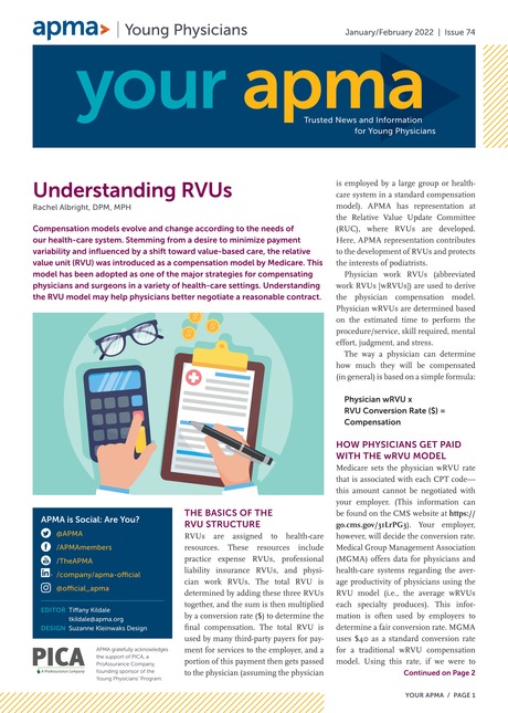 APMA News - January/February 2022 - A1