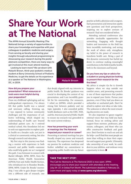 APMA News - January/February 2025 - A2