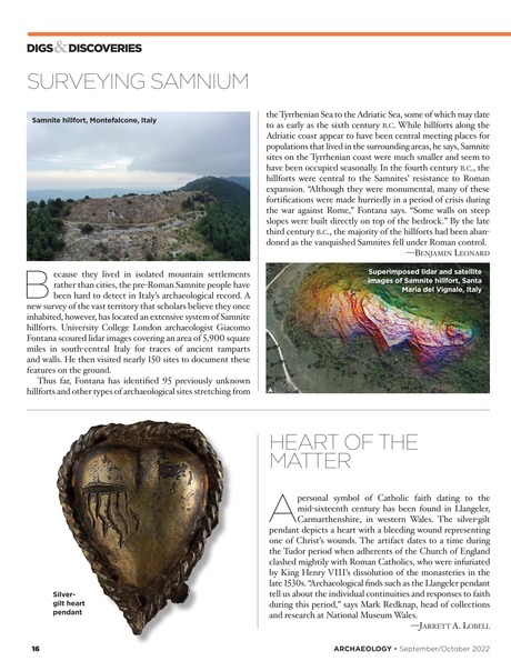 Archaeology Magazine - September/October 2022 - 16