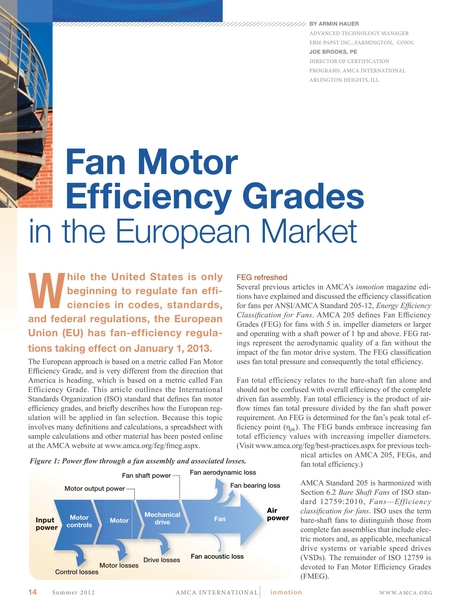 AMCA International inmotion Magazine - Summer 2012 - Fan Motor ...