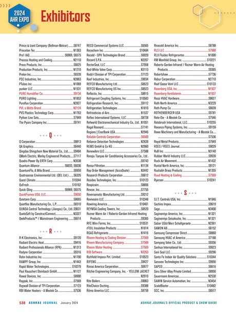 ASHRAE Journal Product & Show Guide - January 2024 - S38