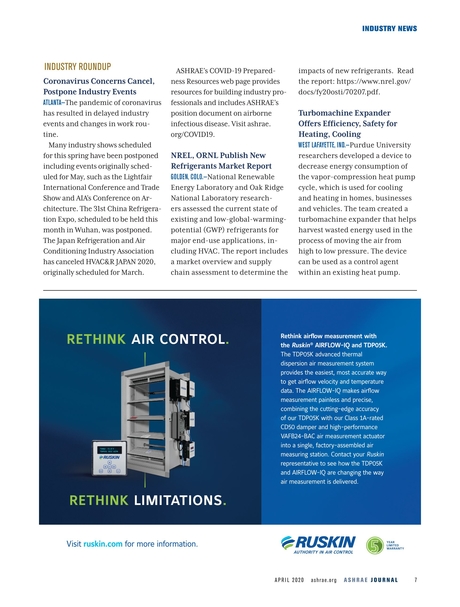ASHRAE Journal - April 2020 - 7