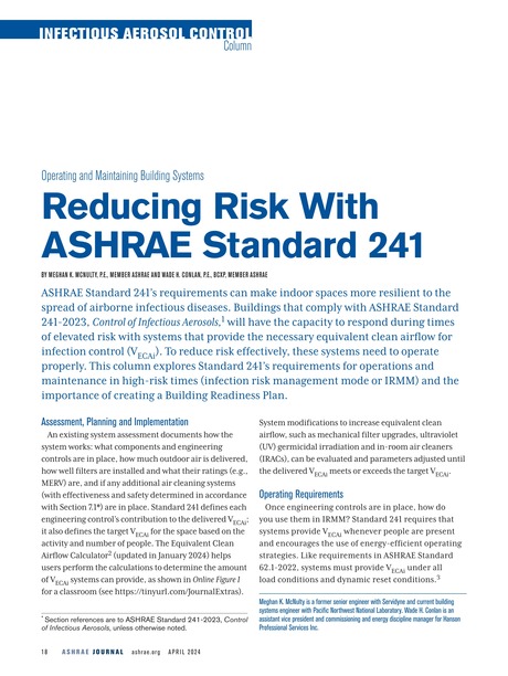 ASHRAE Journal - April 2024 - 18