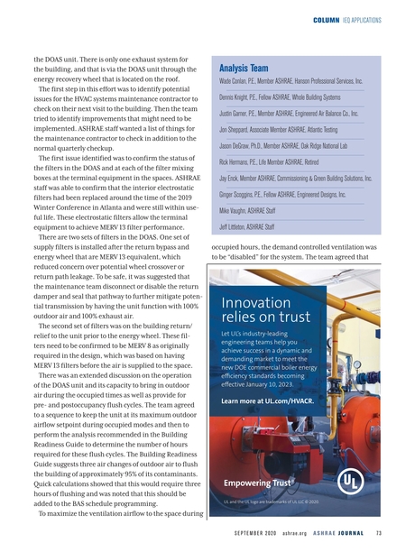 ASHRAE Journal - September 2020