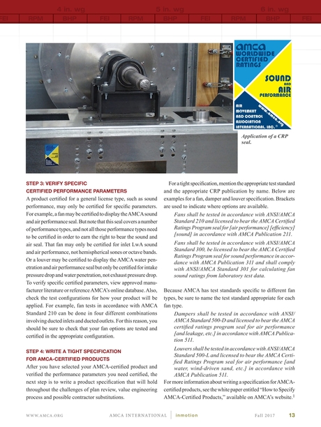 AMCA inmotion - Fall 2017