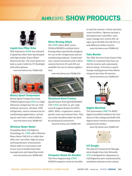 ASHRAE Journal Show Guide 2020 - S59