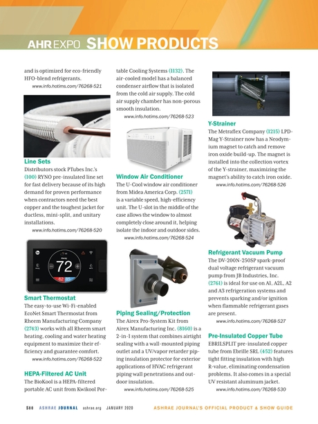 ASHRAE Journal Show Guide 2020 - S80
