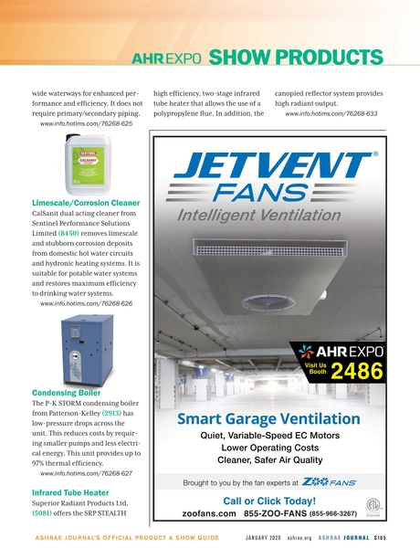 ASHRAE Journal Show Guide 2020 - S105