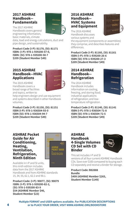 ASHRAE Publications Catalog - Winter 2018 - 4
