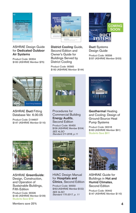 ASHRAE Publications Catalog - Summer 2020 - 4