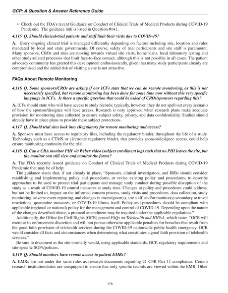 Good Clinical Practice: A Question & Answer Reference Guide - 2020/2021 ...