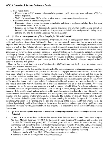 Good Clinical Practice: A Question and Answer Guide2024/2025 Edition - 8