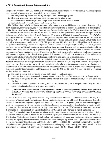 Good Clinical Practice: A Question and Answer Guide2024/2025 Edition - 122