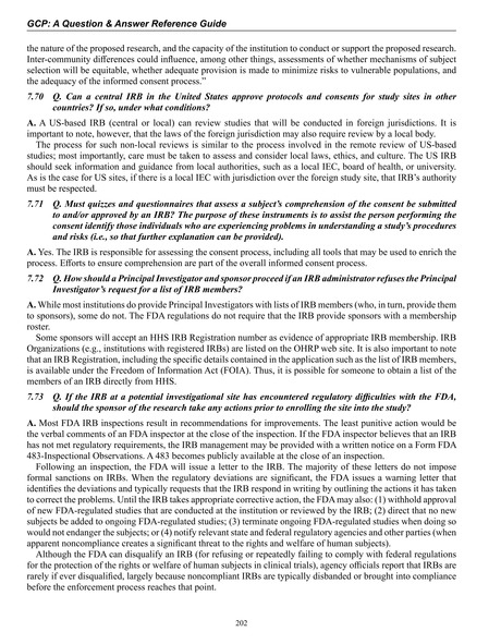 Good Clinical Practice: A Question and Answer Guide2024/2025 Edition - 202