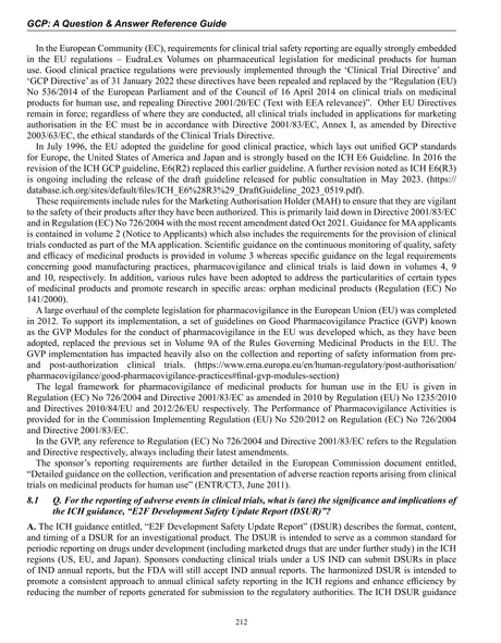 Good Clinical Practice: A Question and Answer Guide2024/2025 Edition - 212