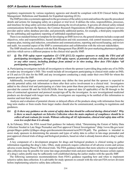 Good Clinical Practice: A Question and Answer Guide2024/2025 Edition - 214