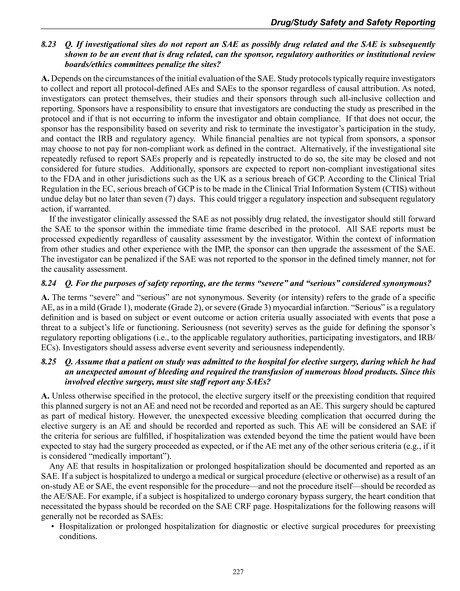 Good Clinical Practice: A Question and Answer Guide2024/2025 Edition - 227