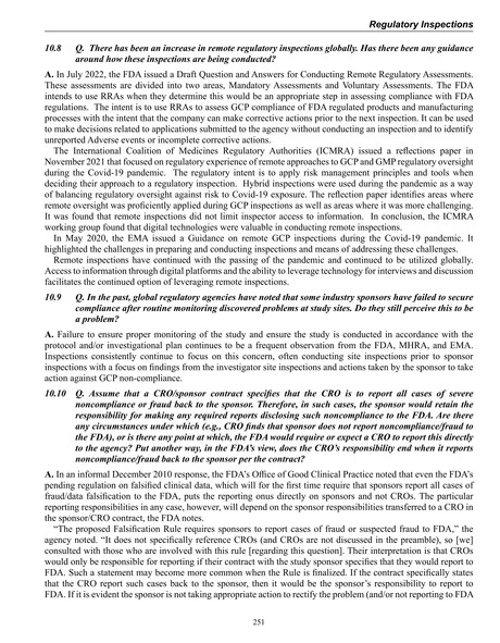 Good Clinical Practice: A Question and Answer Guide2024/2025 Edition - 251