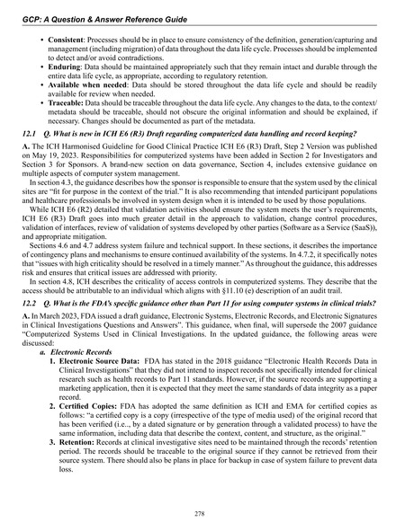 Good Clinical Practice: A Question and Answer Guide2024/2025 Edition - 278