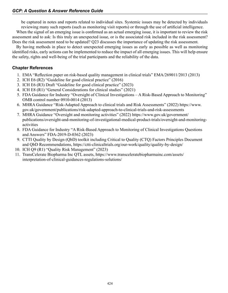 Good Clinical Practice: A Question and Answer Guide2024/2025 Edition - 424