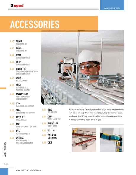 Cablofil Cable Management Catalog 2018 - A.46