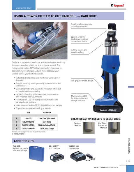 Cablofil Cable Management Catalog 2018 - A.59