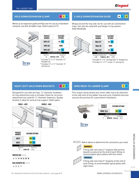 Cablofil Cable Management Catalog 2018 - B.63
