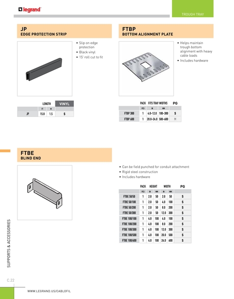 Cablofil Cable Management Catalog 2018 - C.22