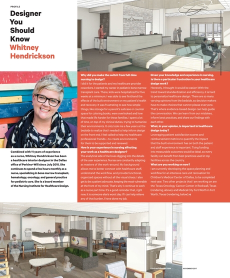 Contract Magazine - November 2017 - Designer You Should Know: Whitney ...