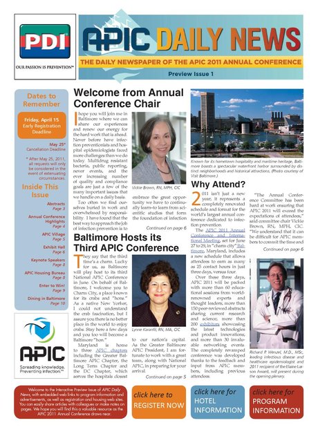 APIC Daily News 2011 Preview - APIC Daily News 2011 Preview