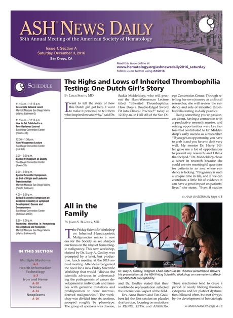 ASH News Daily 2016 - Issue 1