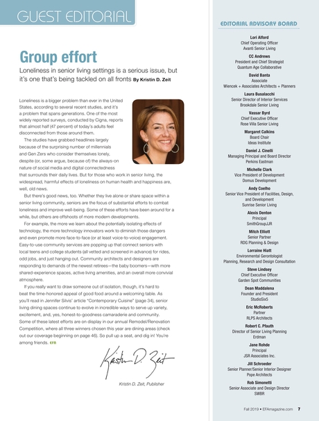 Environments for Aging - Fall 2019 - Guest Editorial