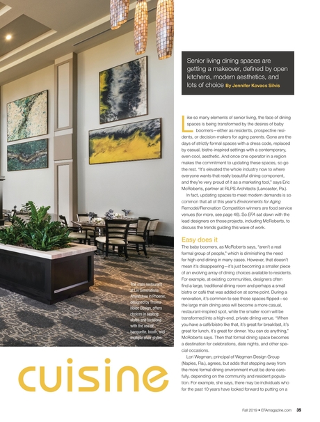 Environments for Aging - Fall 2019