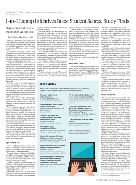 Education Week - May 18, 2016 - DIGITAL DIRECTIONS: 1-to-1 Laptop ...