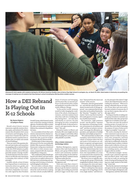 Education Week - July 17, 2024 - How a DEI Rebrand Is Playing Out In K ...