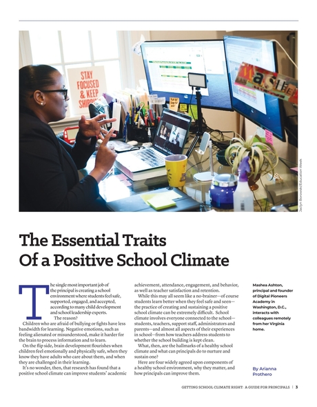 Education Week - October 14, 2020 - The Essential Traits Of a Positive ...