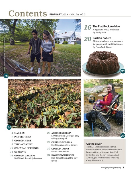 Georgia Magazine - February 2023 - Contents