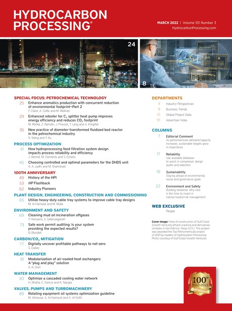 Hydrocarbon Processing - March 2022 - Contents