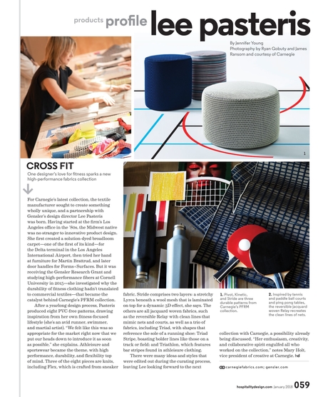 Hospitality Design - January 2018 - Profile: Lee Pasteris