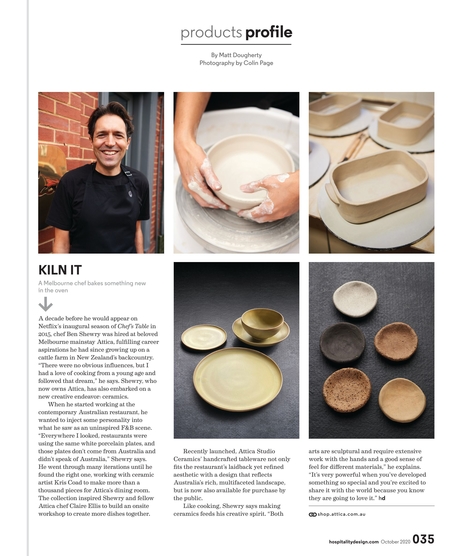 Hospitality Design - October 2020 - profile: ben shewry