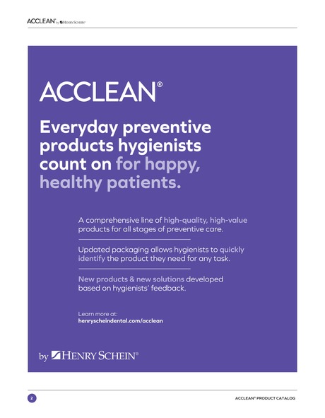 ACCLEAN Product Catalog 2022 - 2