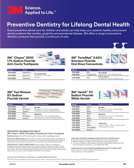 Special Markets - CHC Formulary 2020/2021 - 157