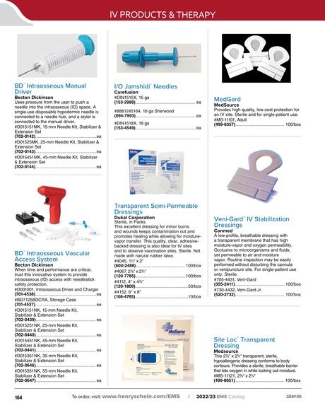 Medical - 2022 EMS Catalog - 164