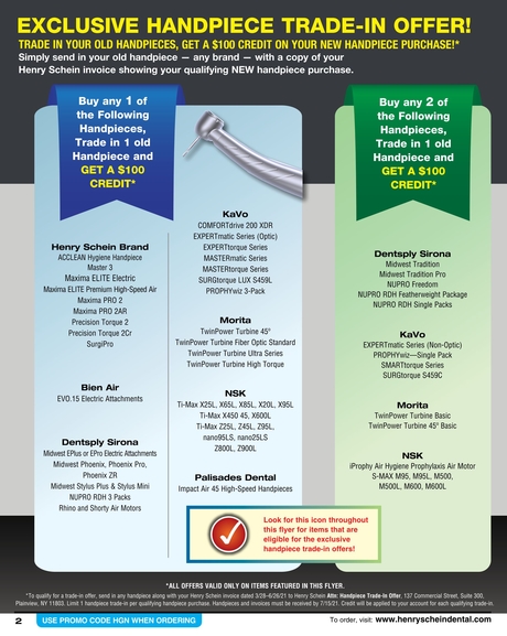 Handpiece & Burs Flyer - Journal Ad Version - May/June 2021 - 2