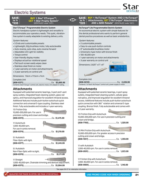 Handpiece & Burs Flyer - Journal Ad Version - May/June 2021 - 21