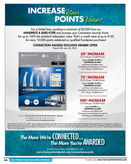 Handpiece & Burs Flyer - Journal Ad Version - May/June 2021 - 46