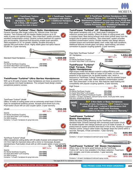 Handpiece & Burs Flyer - April-June 2022 - 43