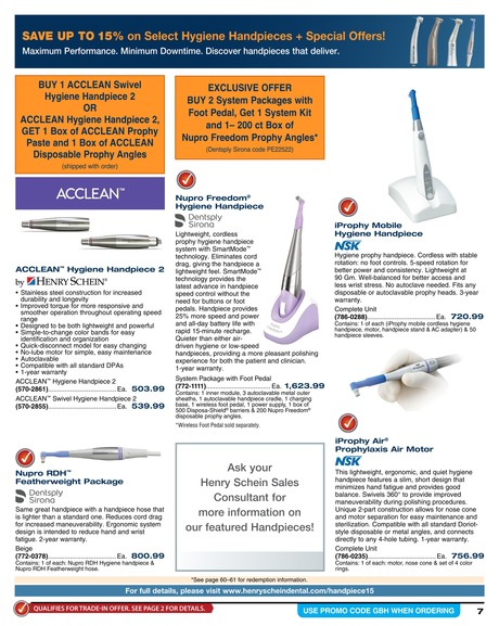 Handpiece & Burs Flyer - April-June 2022 - Journal - 7