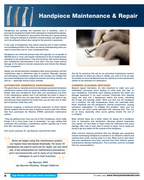Handpiece & Burs Flyer - April-June 2022 - Journal - 8