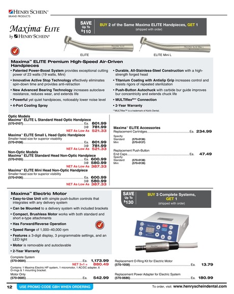 Handpiece & Burs Flyer - April-June 2022 - Journal - 12